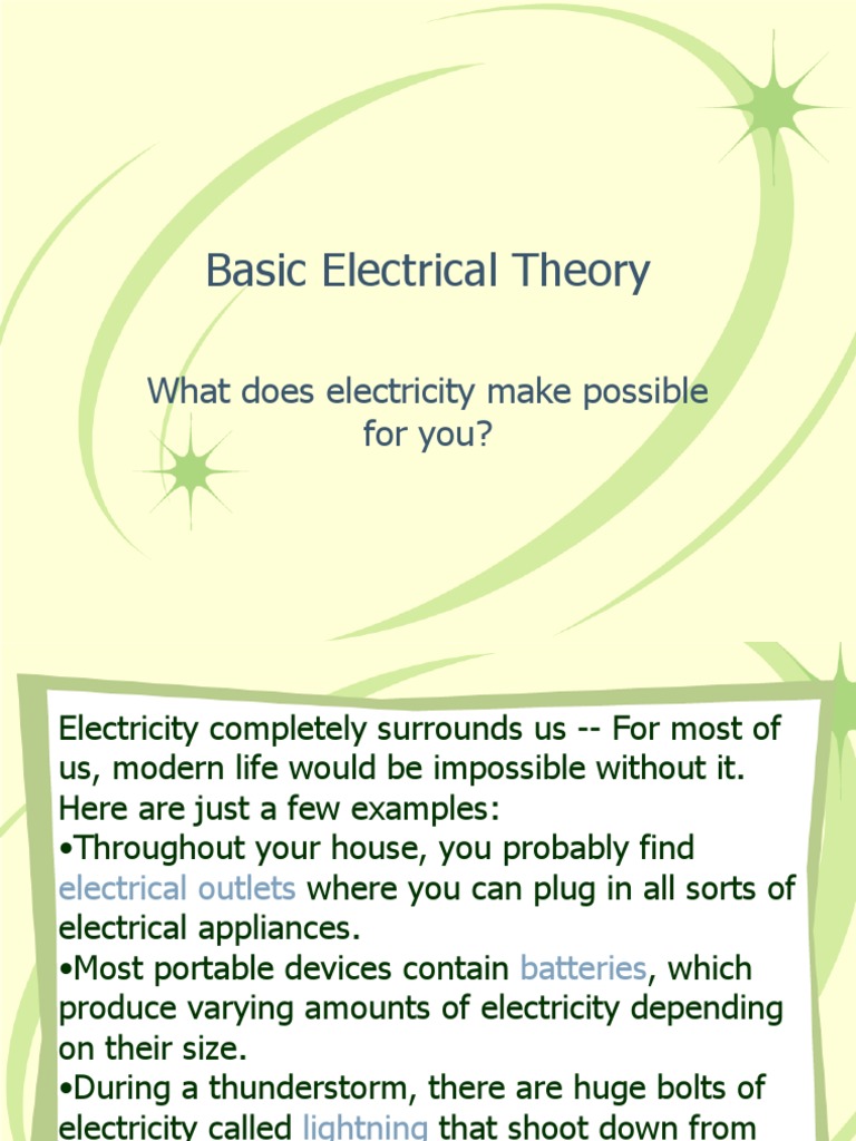 Electricity Explained for Beginners | PDF