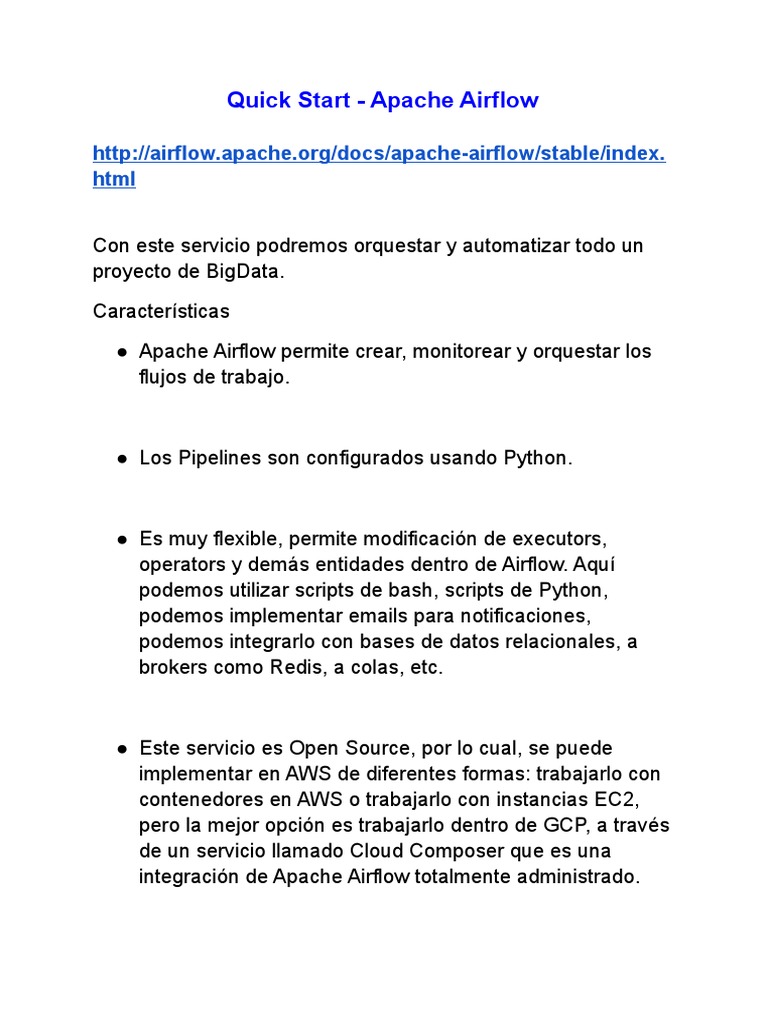 Apache Airflow | PDF | Ingeniería de software | Desarrollo de software