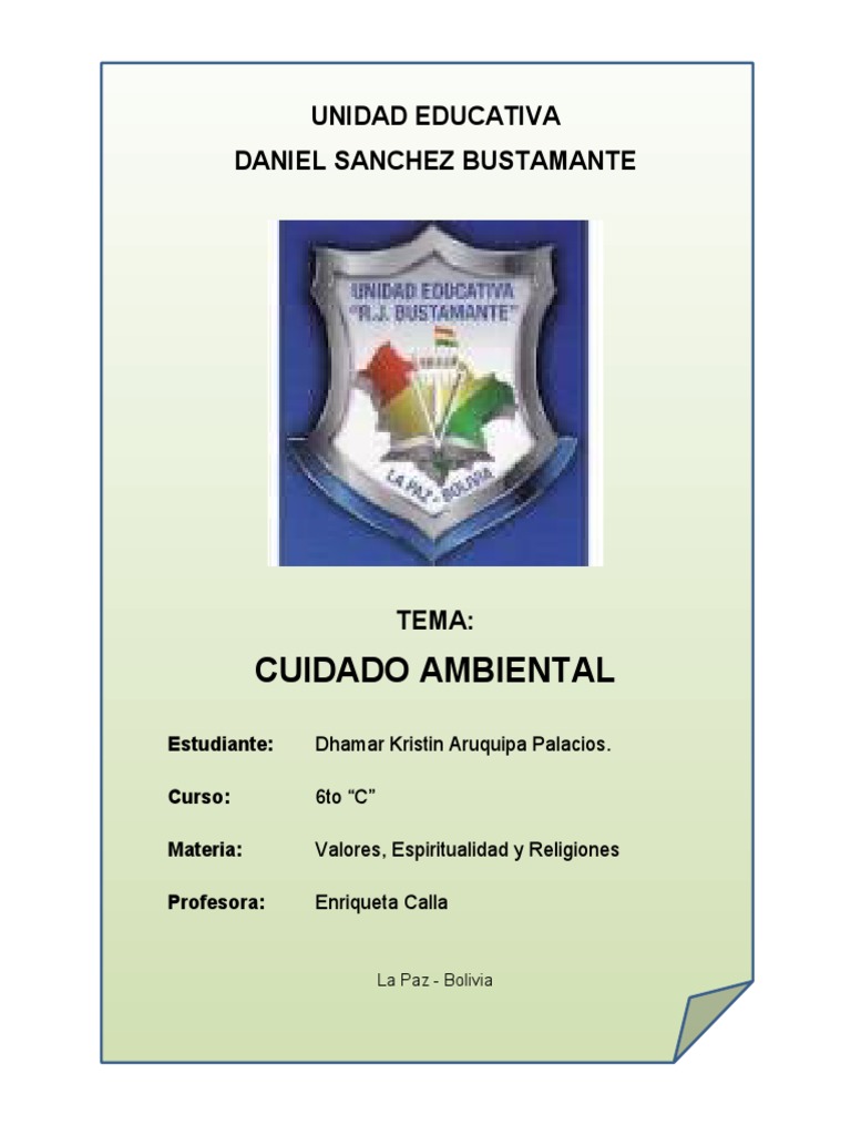 Monografia Sobre Medio Ambiente | PDF | Entorno natural | Tierra