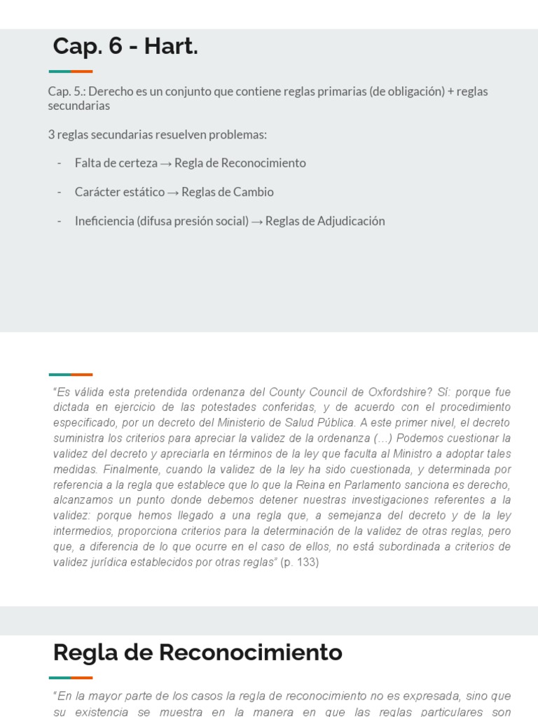 Clase Cap. 6 - Hart. | PDF