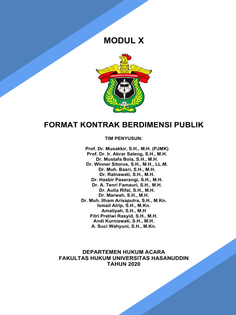 Modul X Perancangan Kontrak Sikola | PDF