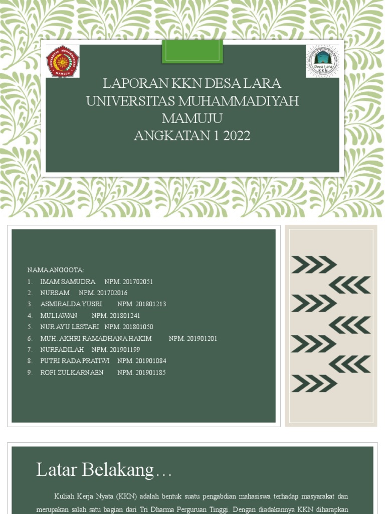 Laporan KKN Desa Lara | PDF