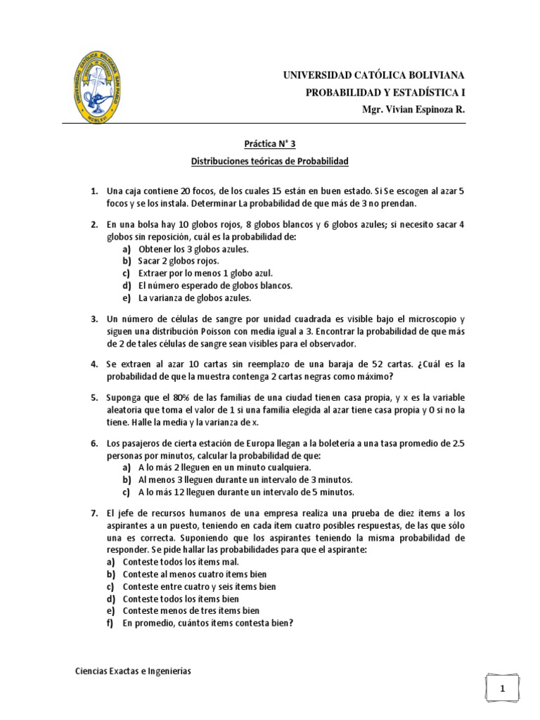 Prac3 ProbyEstI | PDF | Probabilidad | Desviación Estándar