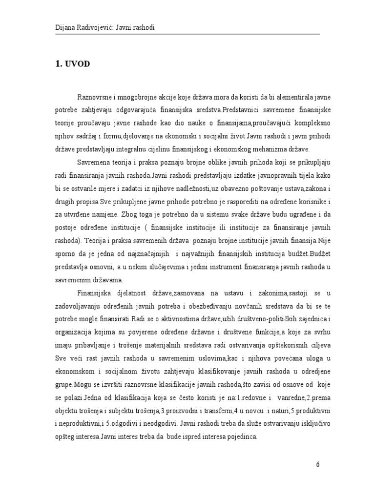 Javni Rashodi | PDF