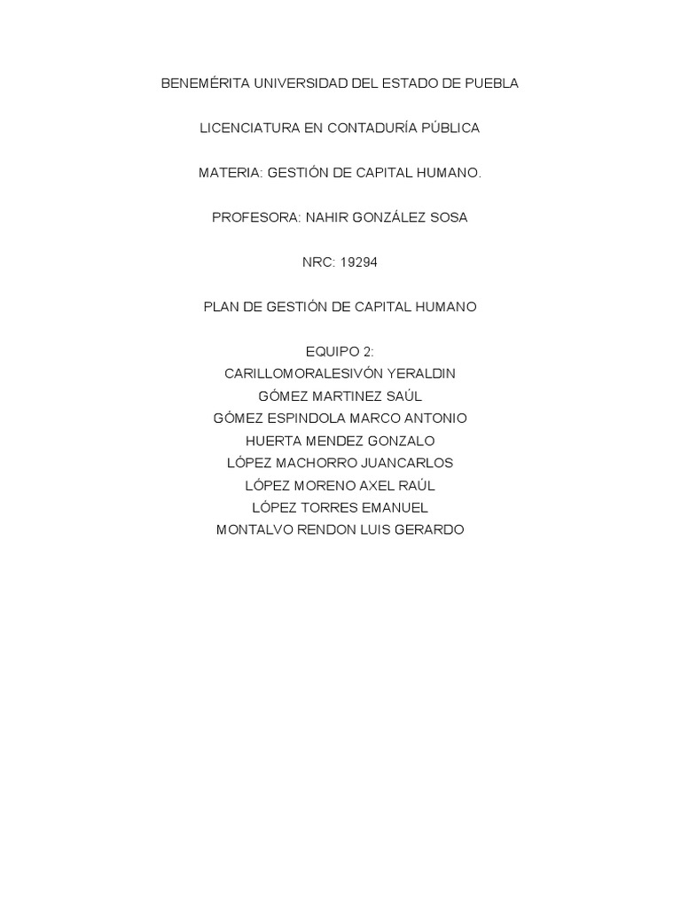 Proyecto Final RH | PDF | Gestión de recursos humanos | Business