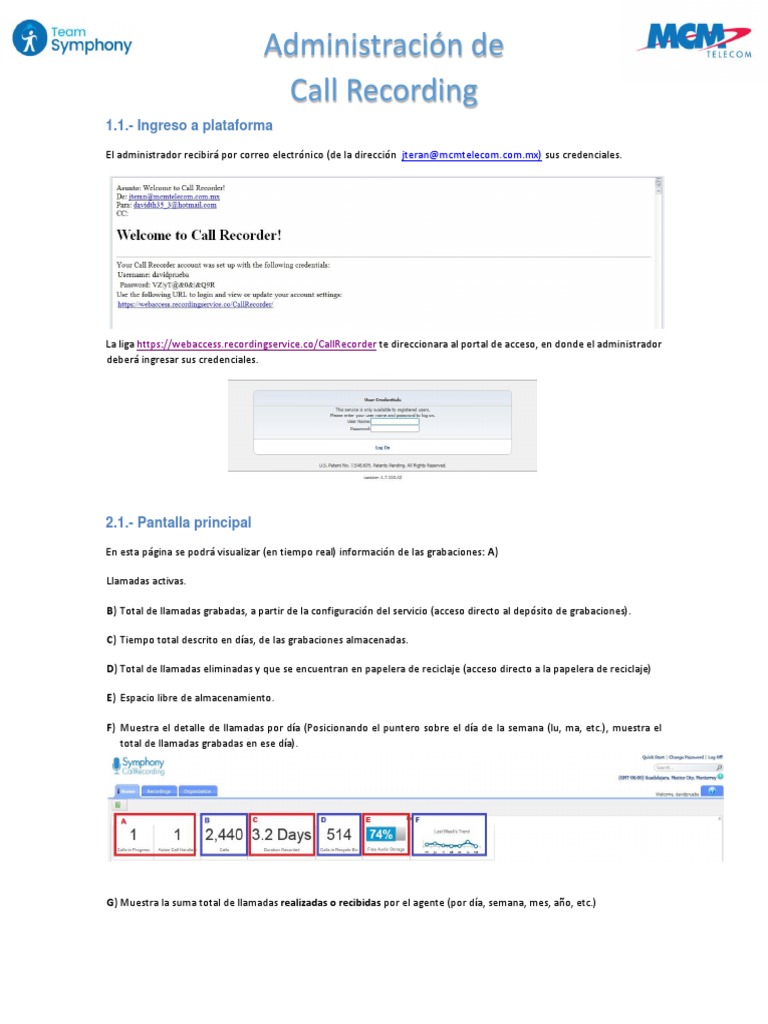Manual Call Recording | PDF | Archivo de computadora | Informática