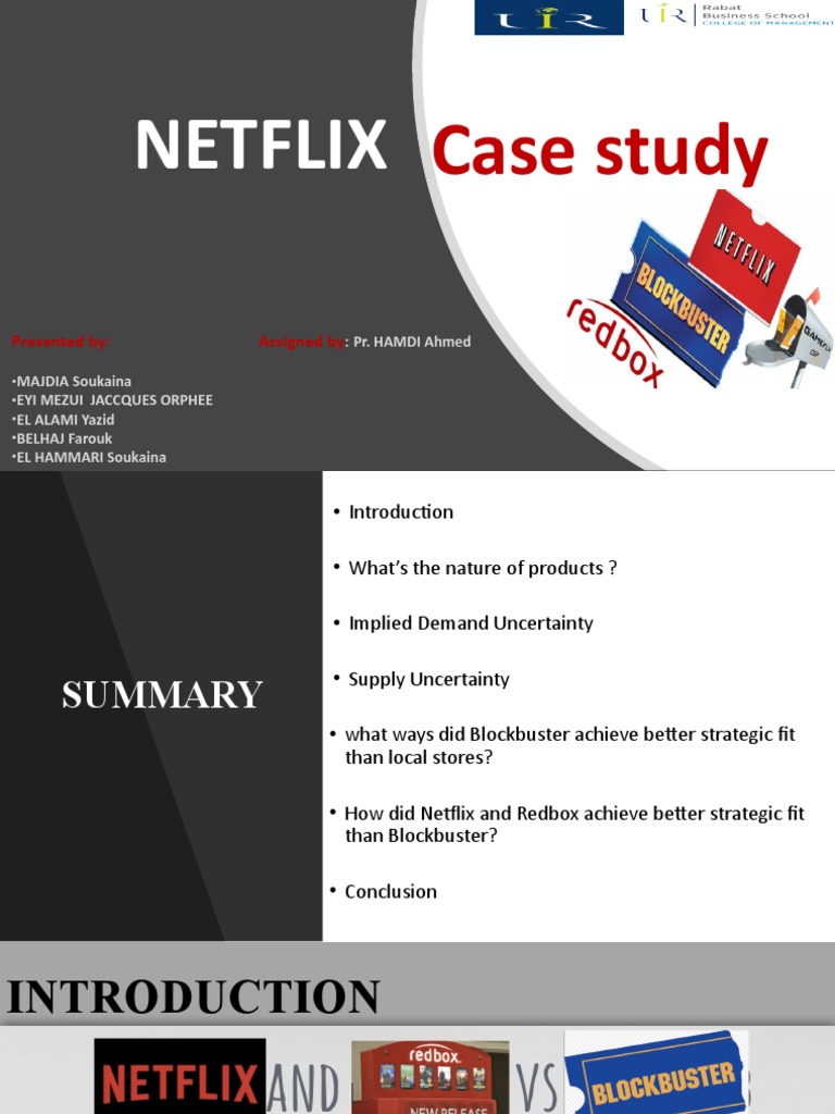 Netflix | PDF | Market (Economics) | Business Process