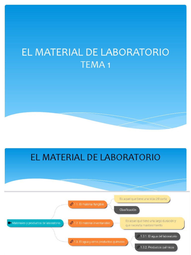 Tema 2 - El Material de Laboratorio | PDF | Agua | Balanza