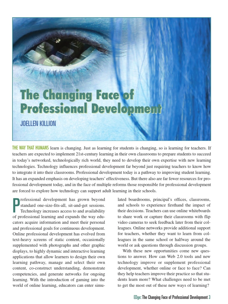 Changing Face of Professional Development | PDF | Educational ...