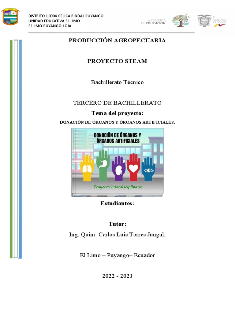 Proyecto STEAM: Donación de Órganos | PDF | Teoría | Paradigma