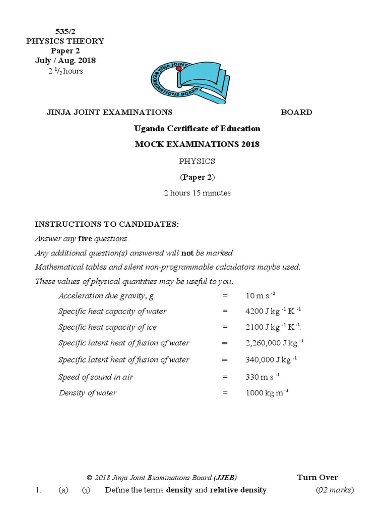 S4 Phys pp2 | PDF | Radioactive Decay | Density
