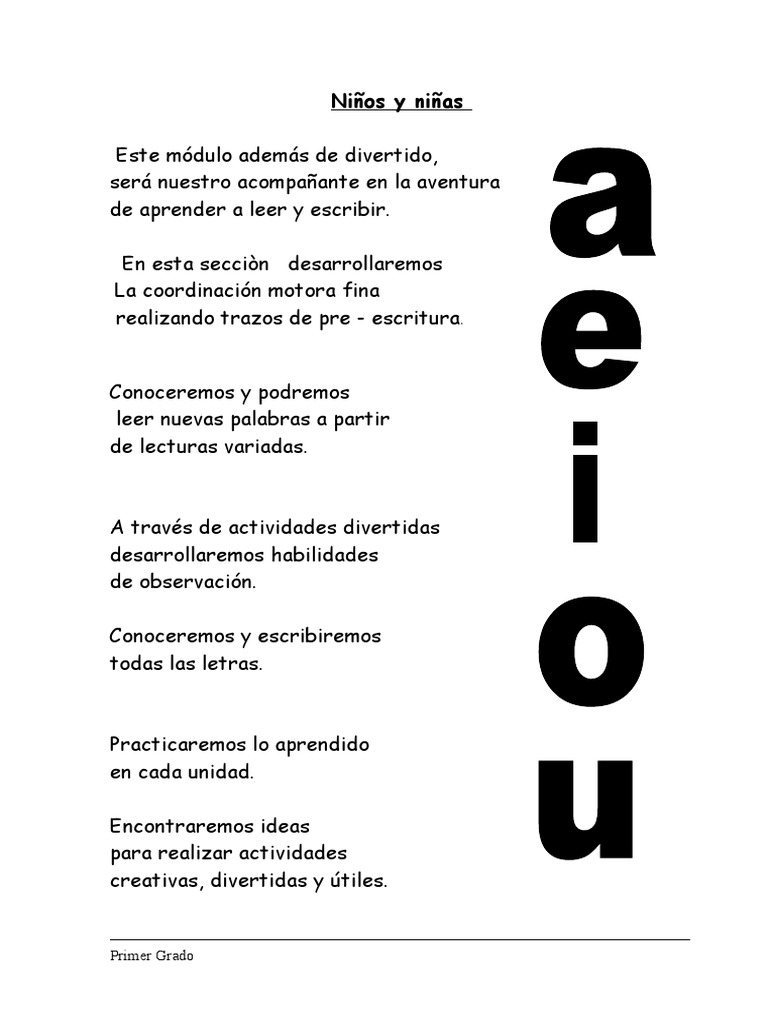 Modulo De Comunicacion Primer Grado Pdf