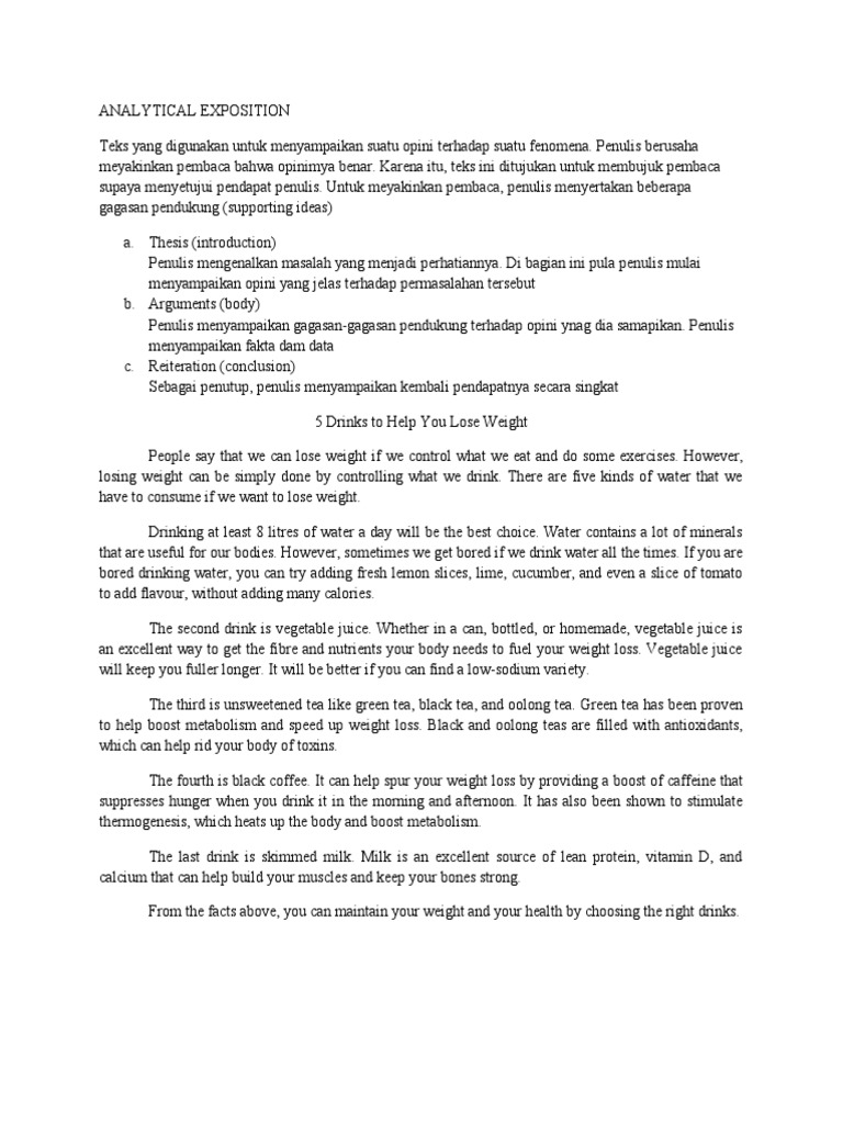 Analytical Exposition Soal 11 Sma | PDF