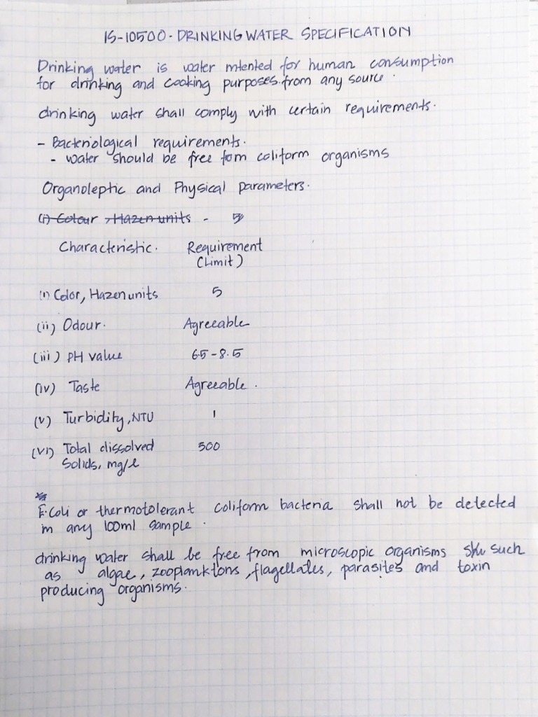 Drinking Water | PDF