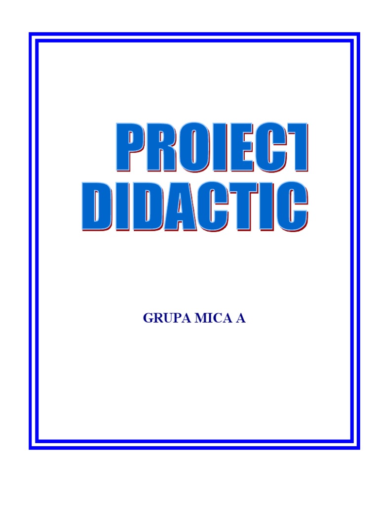 P.D. Joc Didactic - Criterii Diferite - Grupa Mica | PDF