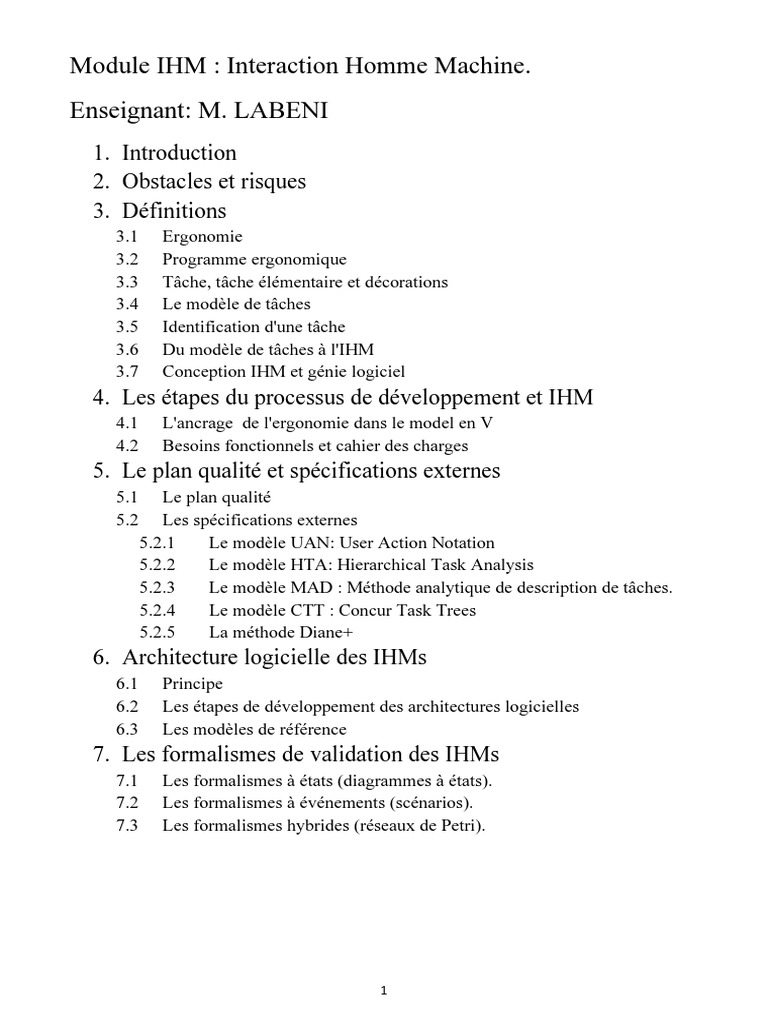 IHM Cours22 | PDF | Développement de logiciel | Interaction humain ...