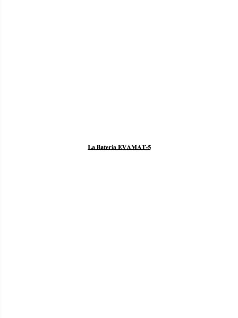 Manual Evamat 5 | PDF Manual Evamat 5 | PDF