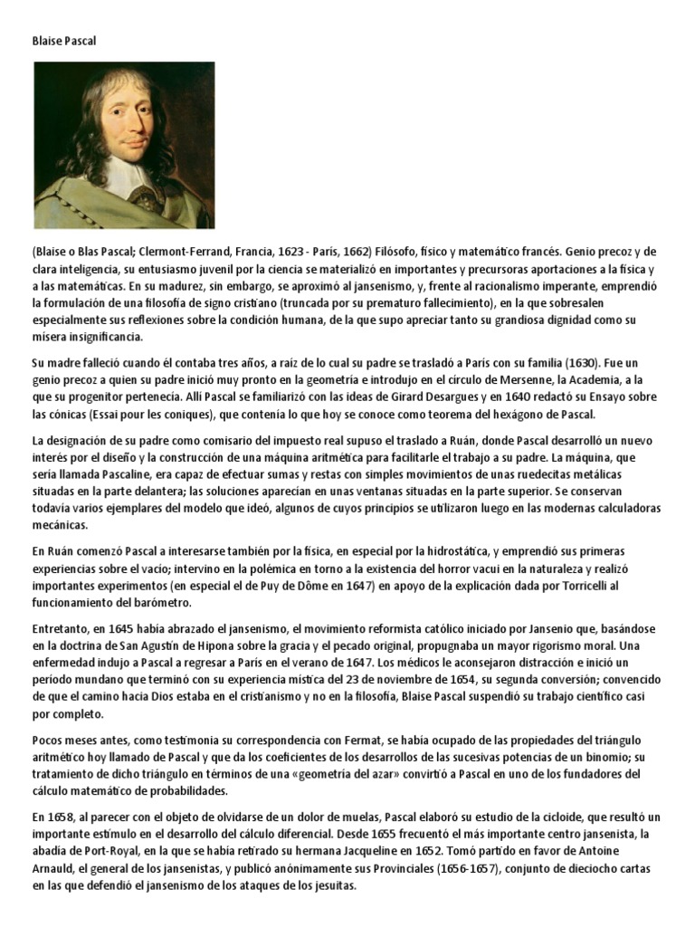 Blaise Pascal | PDF