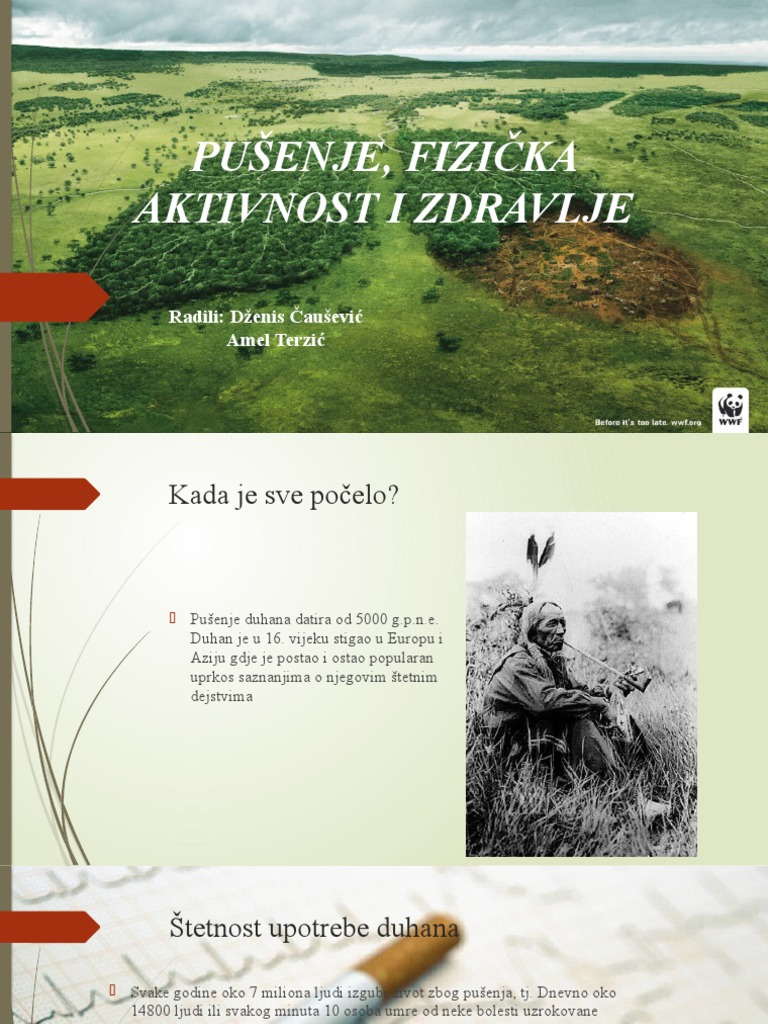 Pušenje, Fizička Aktivnost I Zdravlje | PDF