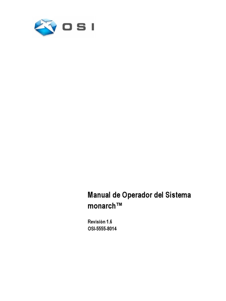 Monarch System Manual Del Operador | PDF | Software | Informática