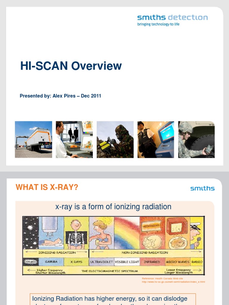 Overview of Smiths Detection HI-SCAN X-Ray Systems | PDF | Ionizing Radiation | X Ray