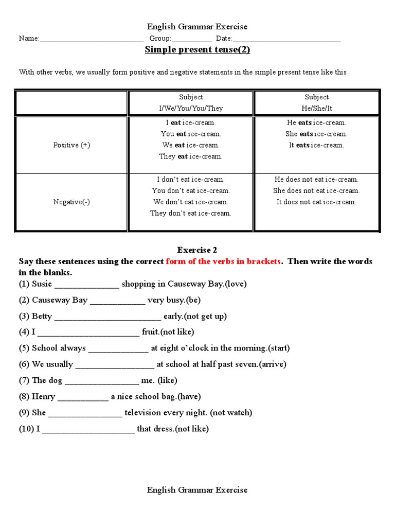 Daily Routines - Present Simple | PDF | English Grammar | Subject (Grammar)