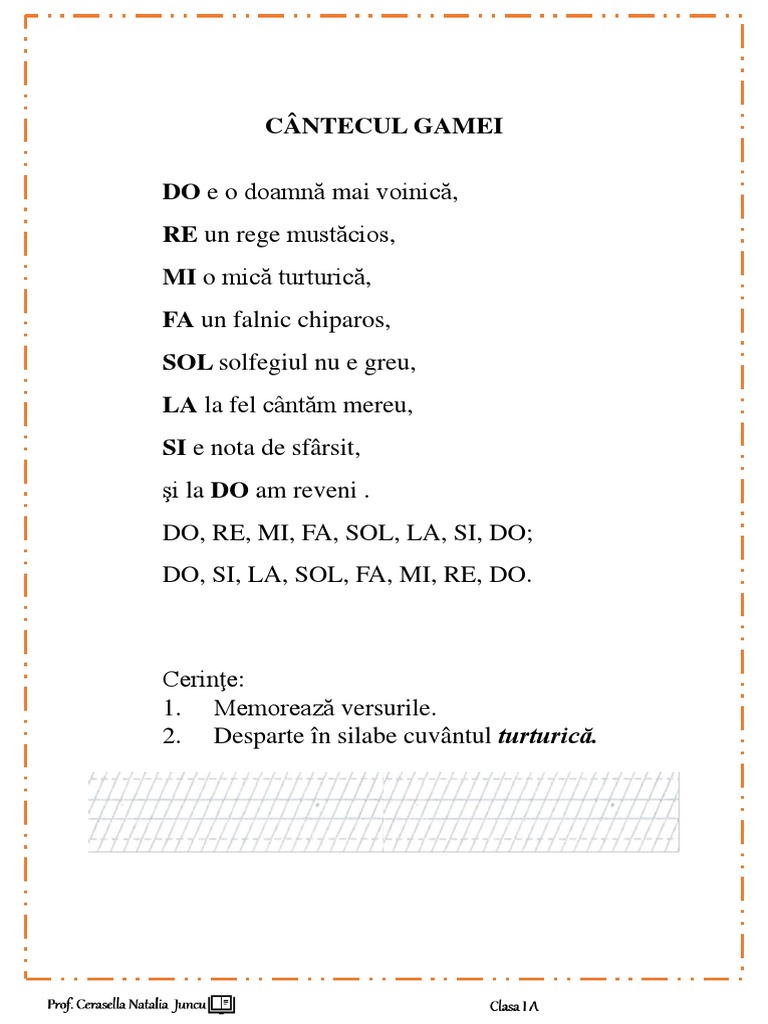 Cantecul Gamei Do | PDF