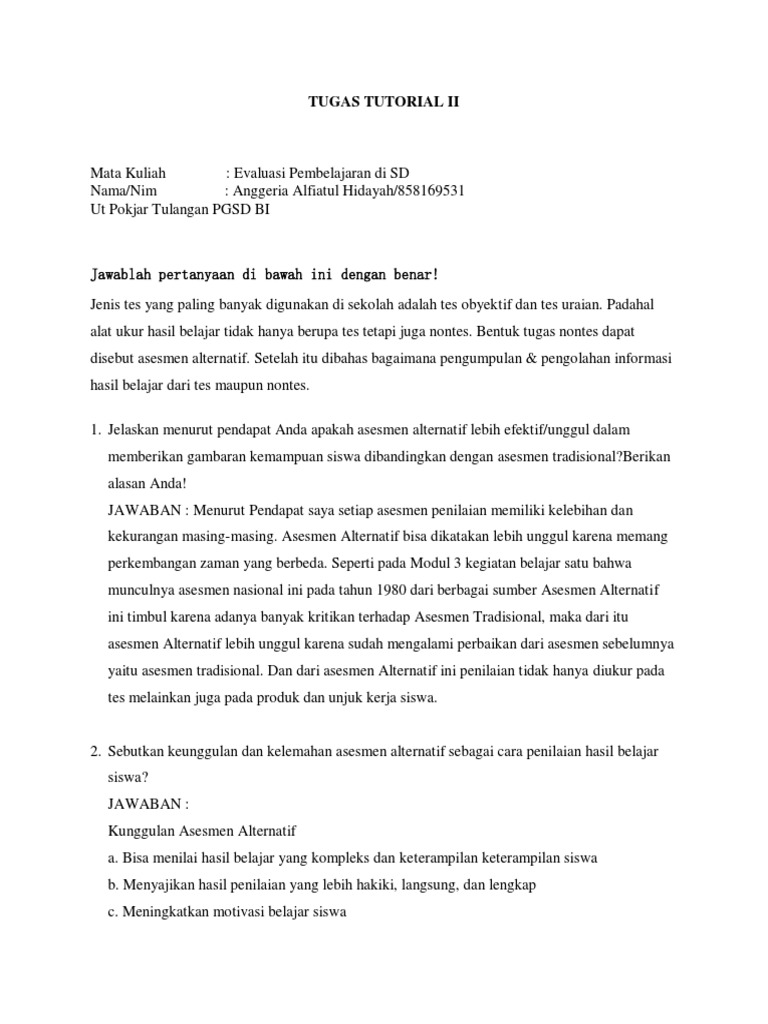 Tugas Tutorial 2 | PDF