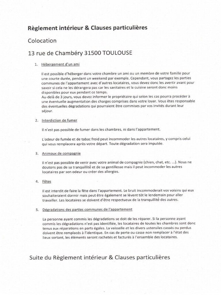 Règlement Intérieur | PDF