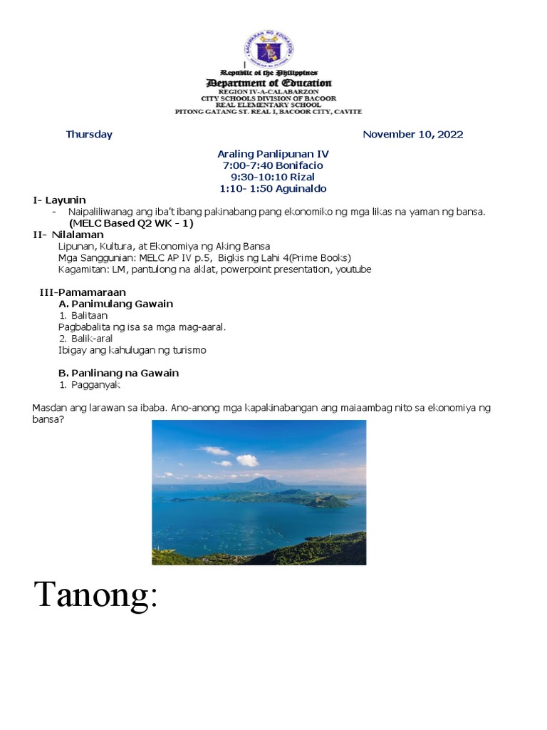 Ap4 Q2 Week 1 (Thurs) | PDF