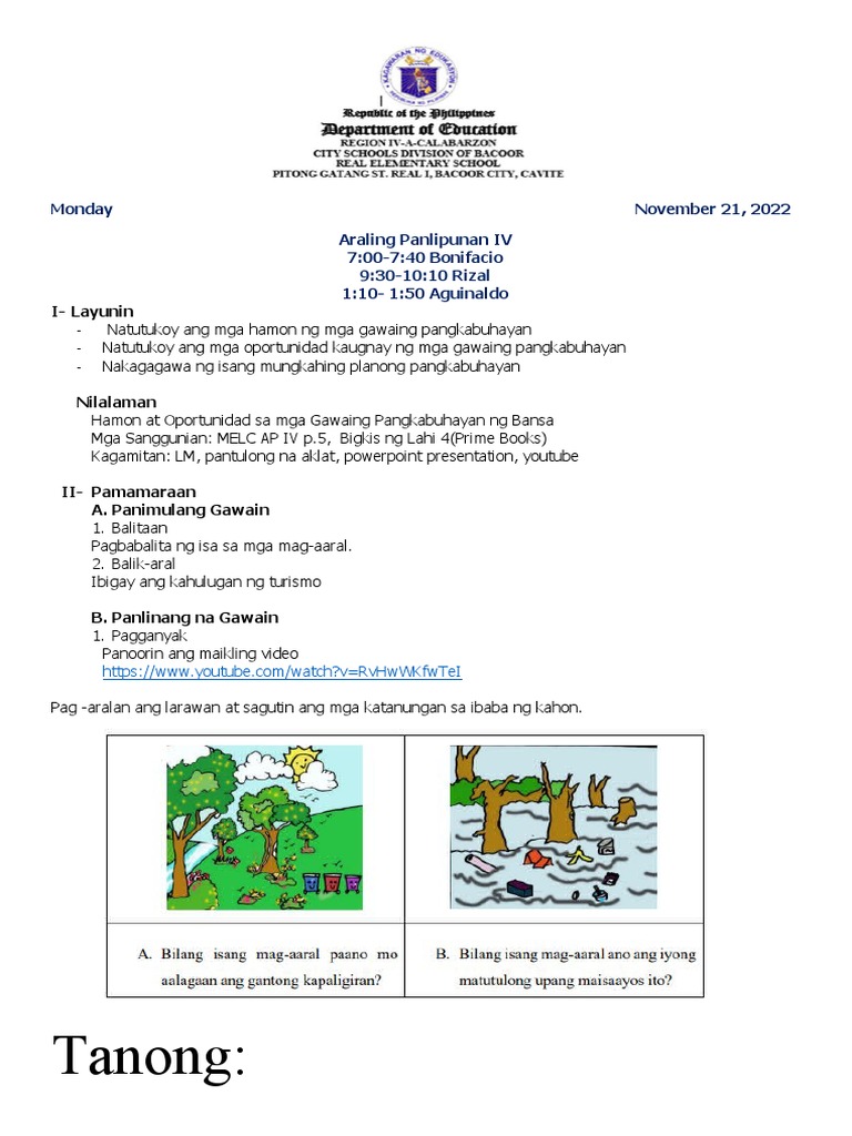 Ap4 Q2 Week 3 (Mon) | PDF