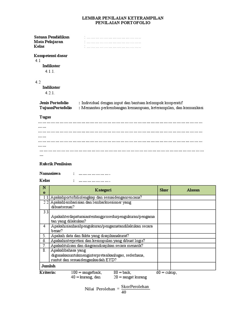 LPK Portofolio | PDF