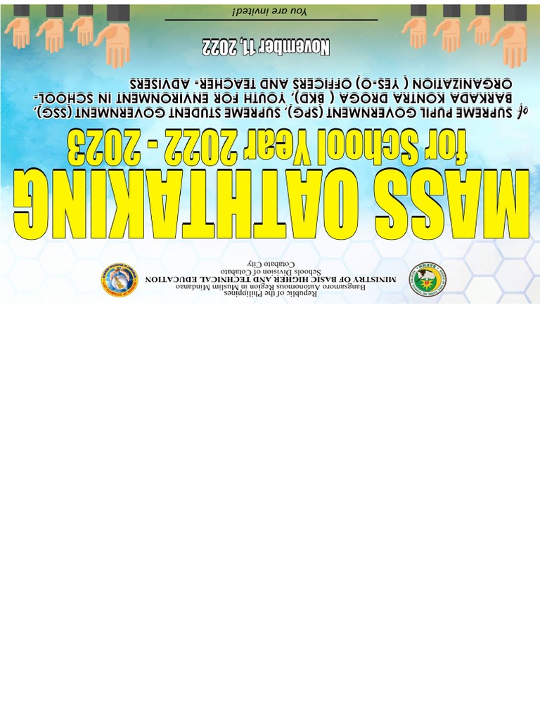 Program Oath Taking Draft 1 | PDF