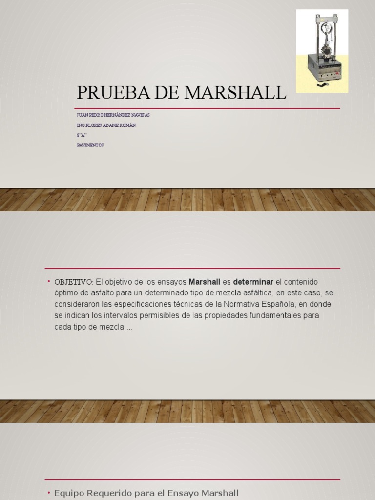 Prueba de Marshall | PDF