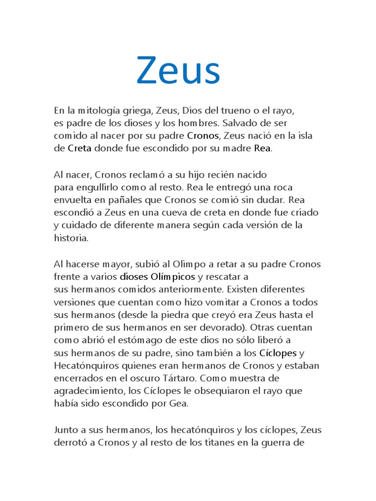 Zeus | PDF