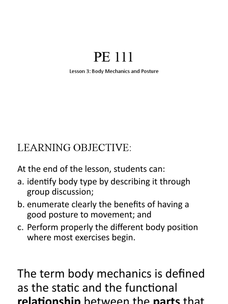 Lesson-3 Posture | PDF