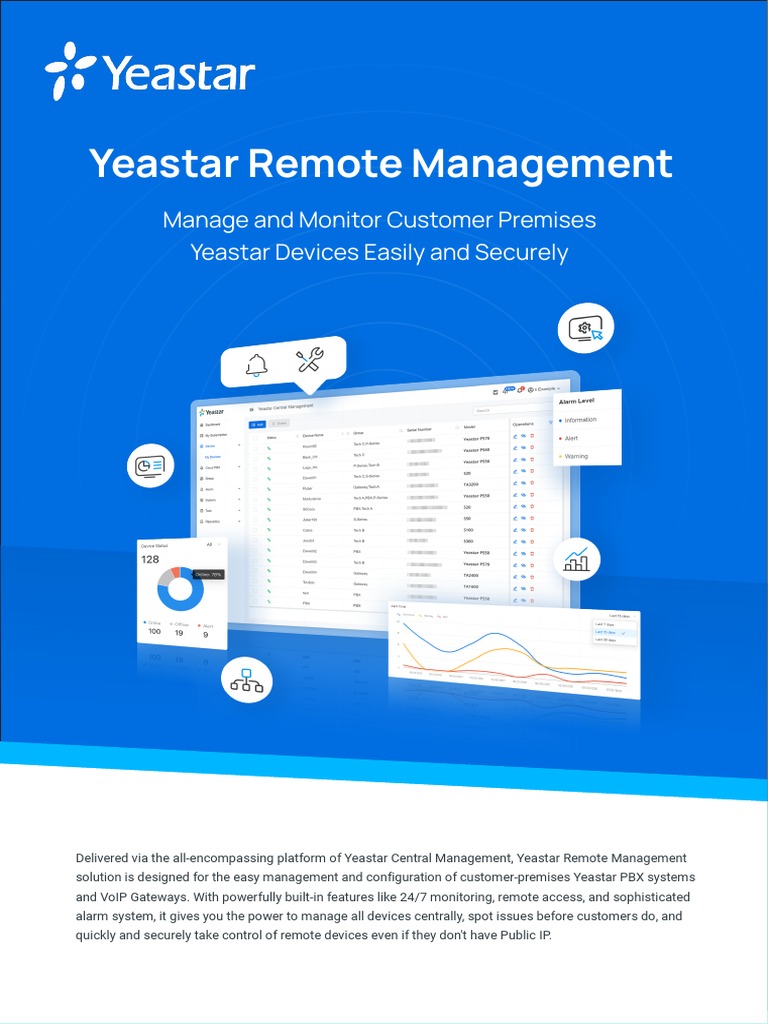 Yeastar Remote Management Datasheet en | PDF | Voice Over Ip | Cyberspace