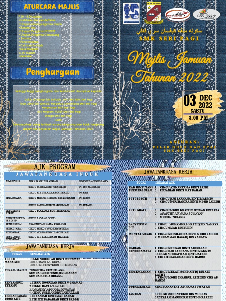 Program Dinner Design 1 | PDF