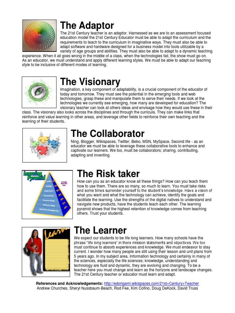 21st Century Educator Profile | PDF