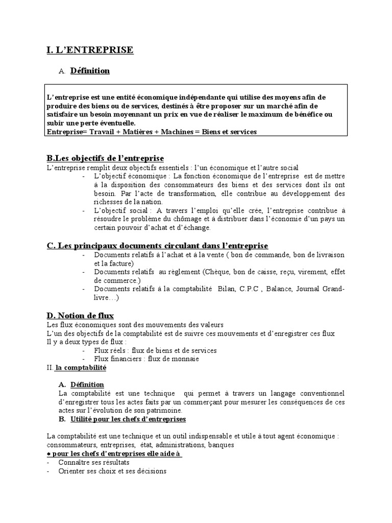 Documents essentiels en comptabilité | PDF | Bilan comptable | Capitaux ...