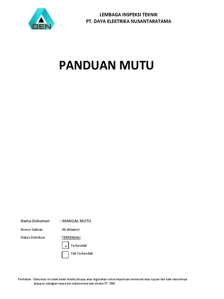 Panduan Mutu | PDF