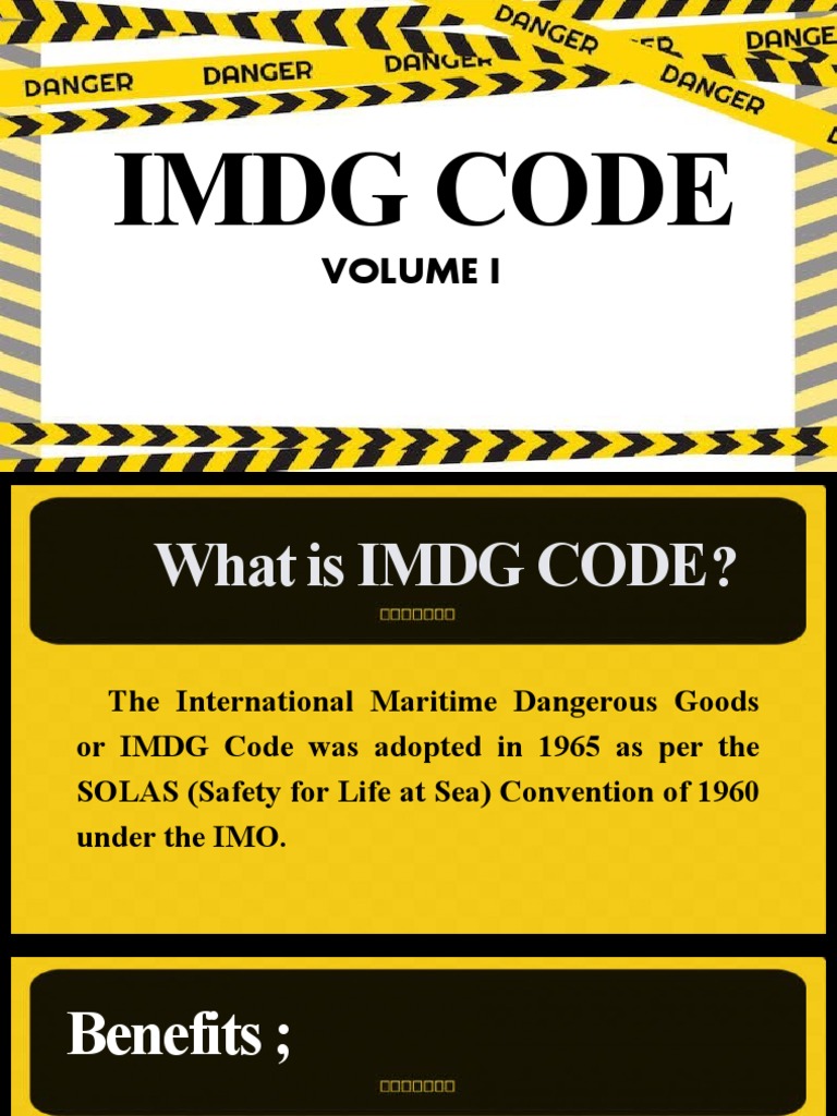 Imdg Code Volume 1 1 | Download Free PDF | Dangerous Goods | Toxicity Imdg Code Volume 1 1 | Download Free PDF | Dangerous Goods | Toxicity