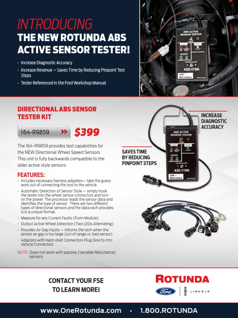 Rotunda ABS Sensor Tester Guide | PDF