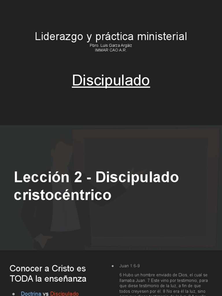 Lección 2 - Discipulado Lo Basico | PDF | Cristo (título) | Jesús
