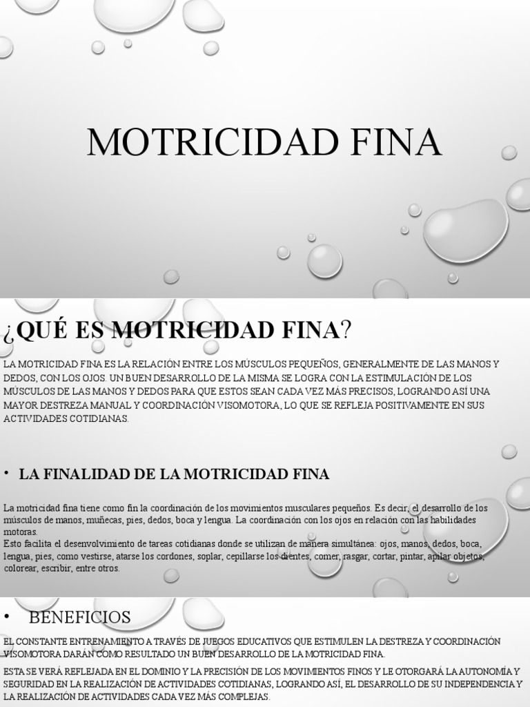Actividades de Motricidad Fina para Niños | PDF