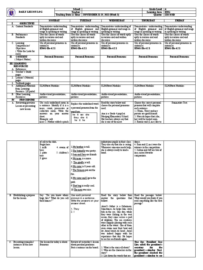 Eng G4 Q2 W3 | Download Free PDF | Grammatical Gender | Grammatical Number