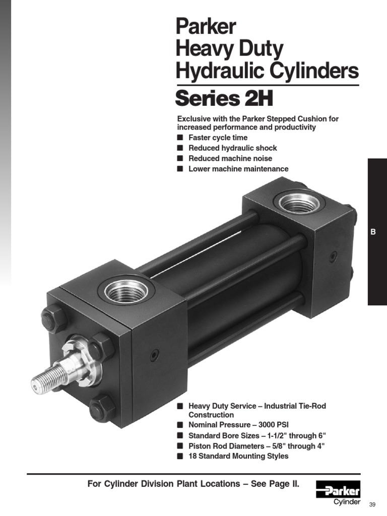 Cilindros Hidraulicos Serie 2H | PDF | Piston | Machines