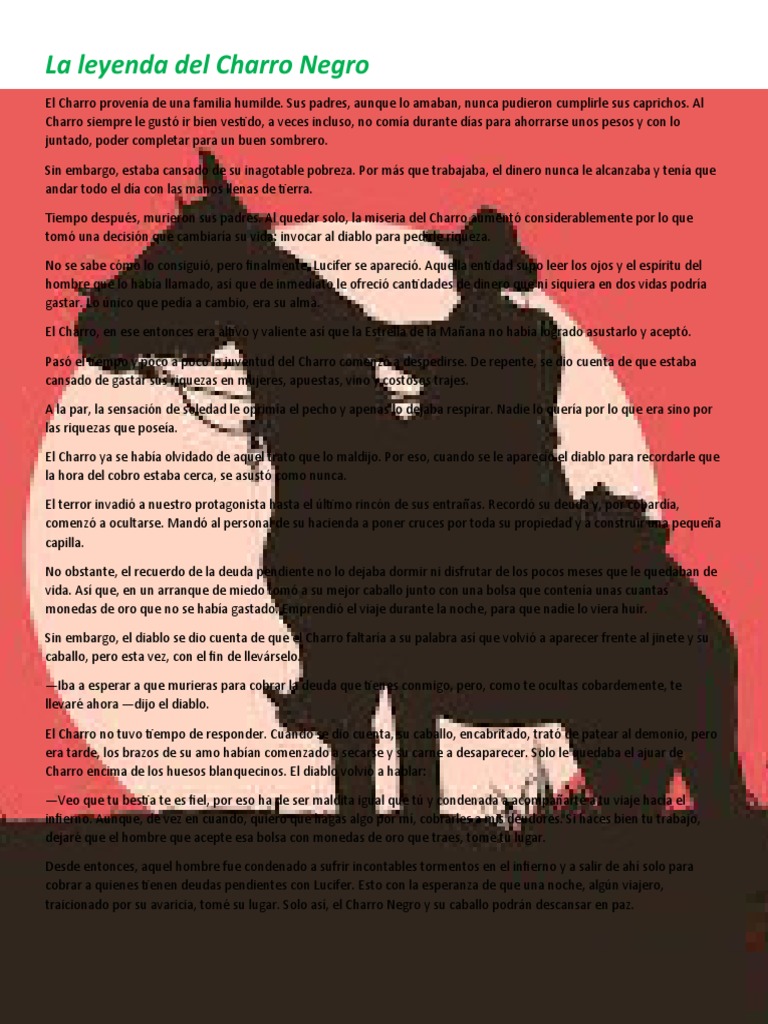 La Leyenda Del Charro Negro | PDF