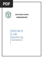 PHYSICS STD XII Practical Book | PDF