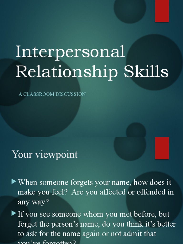 LESSON 3 - Interpersonal Relationship Skills | PDF | Empathy ...